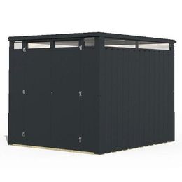 Karibu Metall-Ger&auml;tehaus &raquo;Topline 2&laquo; - 232,5x231x209,5cm - anthrazit -