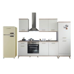 respekta-Premium-Retro-K&uuml;chenblock - 330x60x215cm - braun -