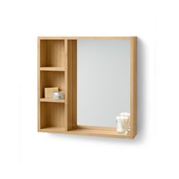 Tchibo - Spiegel aus massivem Bambus - 50x10x50cm - naturfarben -