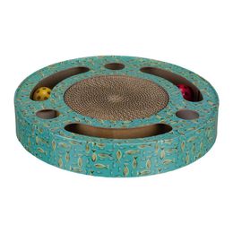 Trixie Kratztrommel mit Spielzeug &Oslash; 33cm, blau