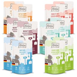 MjAMjAM Quetschie Probierpaket 3 Katzen-Nassfutter getreidefrei 12x125g