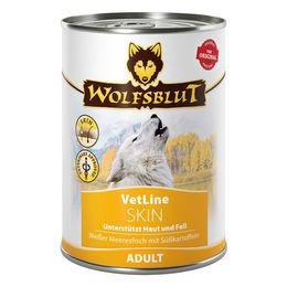 Wolfsblut VetLine Skin - Wei&szlig;er Meeresfisch Hunde-Nassfutter getreidefrei 6x395g