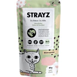 STRAYZ Bio Huhn & Zucchini Katzen-Nassfutter Bio 14x85g