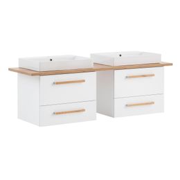 Tchibo - Doppelwaschtisch &raquo;Duo&laquo; - 165x50x61,5cm - braun -
