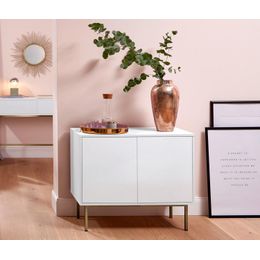Tchibo - Hochglanz-Sideboard - 86x45x73cm - wei&szlig; -