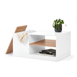 Tchibo - Couchtisch mit versteckten Rollen - 90x60,5x44,5cm - braun -