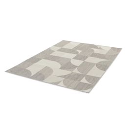 Tchibo - Faltbarer Outdoor-Teppich im geometrischem Design - grau