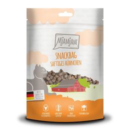 MjAMjAM Snackbag &ndash; saftiges H&uuml;hnchen Katzensnacks ohne Getreide 4x125g