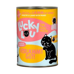 Lucky Lou Lifestage Adult Gefl&uuml;gel & Lamm Katzen-Nassfutter getreidefrei 6x400g