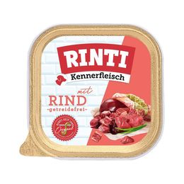 Rinti Kennerfleisch mit Rind Hunde-Nassfutter getreidefrei 9x300g
