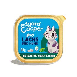 Edgard & Cooper Pat&eacute; Bio-Lachs und Bio-Huhn Katzen-Nassfutter getreidefrei 8x85g