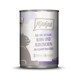 MjAMjAM DUO von Huhn und Kaninchen an K&uuml;rbis 6x400g