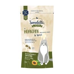 Sanabelle Knusperkissen Huhn & Spinat Katzensnacks mit Vitaminen 5x55g