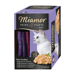 Miamor Feine Filets in Jelly Mixtray Pouch Katzen-Nassfutter ohne Farbstoffe 48x100g