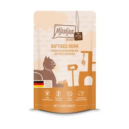 MjAMjAM Quetschie purer Fleischgenuss saftiges H&uuml;hnchen pur Katzen-Nassfutter getreidefrei 48x125g