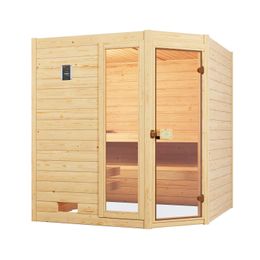 Weka Massivholzsauna - braun