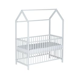 Tchibo - Schardt Baby-Hausbett &raquo;Micky&laquo; - 124x65x155cm - wei&szlig; -