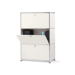 Tchibo - Regal Metall &raquo;Cn3&laquo; mit 3 Klappf&auml;chern - 77x40x120,5cm - chrom -