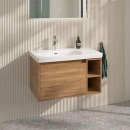 Villeroy & Boch Villeroy & Boch Skyla Schrank mit Waschtisch, 1 Auszug, 5A52R1R1+C78700VE,