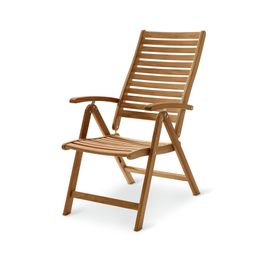 Tchibo - Hochlehner-Teakstuhl - 56x71x76cm - naturfarben -