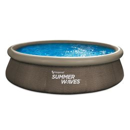 Summer Waves Rundpool - braun