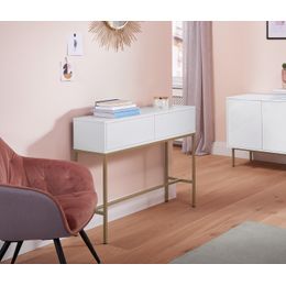 Tchibo - Konsolenltisch mit 2 Schubladen - 100x30x80cm - wei&szlig; -