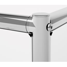 Tchibo - Couchtisch Metall &raquo;Cn3&laquo; - 40x40x64cm - chrom -