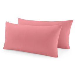Tchibo - 2 Jersey-Kopfkissenbez&uuml;ge - ros&eacute;