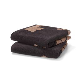 Tchibo - 2 Jacquard-Handt&uuml;cher - schwarz