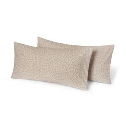Tchibo - 2 Renforc&eacute;-Kopfkissenbez&uuml;ge - beige