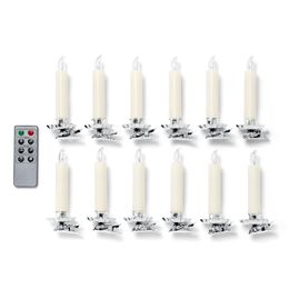 Tchibo - 12 LED-Weihnachtsbaum-Kerzen - creme