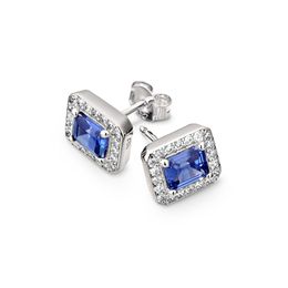 Tchibo - 925 Silber Ohrstecker Royal Blue - silber