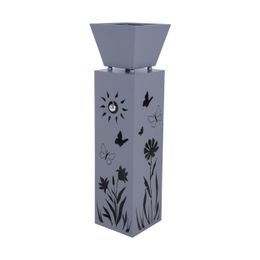 Tchibo - Deko-Pflanzs&auml;ule - 22,5x22,5x82cm - grau -