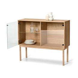 Tchibo - Vitrinenschrank - 119,5x40x101cm - schwarz -