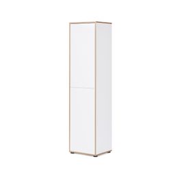 Tchibo - Hoher B&uuml;roschrank mit Furnierkante - 45x40x182cm - braun -