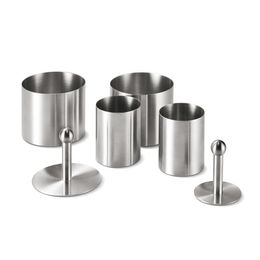 Tchibo - 4 Dessert- und Vorspeisenringe - silber