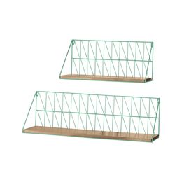 Tchibo - 2 Wandregale - 50x18,5x22,5cm - naturfarben -