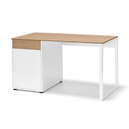 Tchibo - Schreibtisch mit Stauraum - 140x68,5x73,5cm - braun -