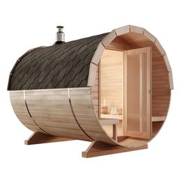 Tchibo - Syngarden Fass-Sauna Komplett-Set &raquo;Linda&laquo; - braun