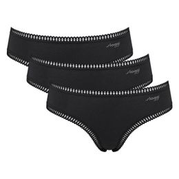 Sloggi GO Crush 3P Hipster - Damen - Gr. L - schwarz