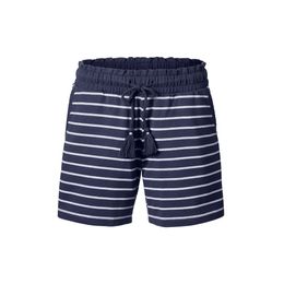 Tchibo - Jerseyshorts - Damen - Gr. XL - dunkelblau/gestreift