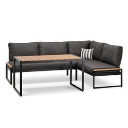 Tchibo - Dining-Lounge-Ecke &raquo;Elin&laquo; mit Premium-Komfort-Kissen - 237,5x78,5x86,5cm - anthrazit -