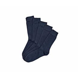Tchibo - 5 Paar Socken - Herren - Gr. 41-43 - blau