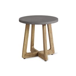 Tchibo - Runder Beistelltisch mit Beton-Tischplatte - grau