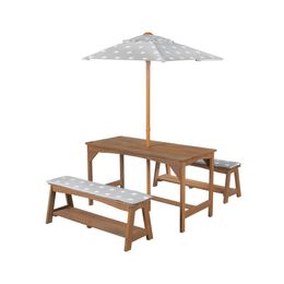 Roba Outdoor-Kindersitzgruppe - 107x106x155cm - braun -