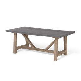 Tchibo - Dining-Tisch mit Polyzement-Tischplatte - 200x95x77cm - dunkelgrau -