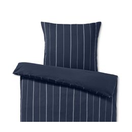 Tchibo - Winterjersey-Bettw&auml;sche - dunkelblau
