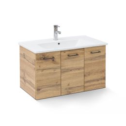 Tchibo - Waschtisch mit Waschbecken &raquo;WT 850 Nora&laquo; - 85x45,5x52,5cm - schwarz -
