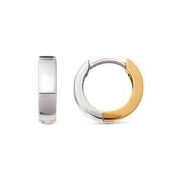 Tchibo - 925 Silber Creolen Bicolor - silber