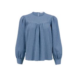 Tchibo - Seersucker-Bluse - Damen - Gr. 42 - dunkelblau